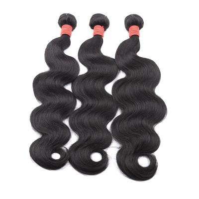 China Grade 10A 100% Human Hair Weave Bundles Body Wave Natural Color Peruvian Hair for sale