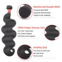 China Grade 10A 100% Human Hair Weave Bundles Body Wave Natural Color Peruvian Hair for sale