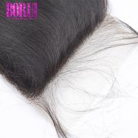 China All Color Human Hair Lace Closure 4x4 With Baby Hair Natural Color Transparent for sale