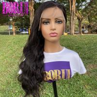 China Peruvian Body Wave Human Hair Lace Frontal Wigs for sale