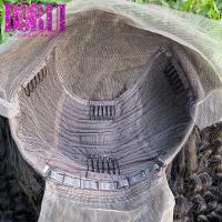 China Borui Raw Virgin Malaysian Kinky Curly Unprocessed Human Hair 13x6 Lace Frontal Wigs for sale