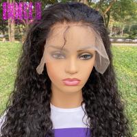 China Wholesale High Quality Water Wave Human Hair Lace Frontal Wigs For Black Women for sale