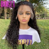China Wholesale High Quality Water Wave Human Hair Lace Frontal Wigs For Black Women for sale