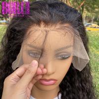 China Wholesale High Quality Water Wave Human Hair Lace Frontal Wigs For Black Women for sale
