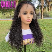 China Wholesale High Quality Water Wave Human Hair Lace Frontal Wigs For Black Women for sale