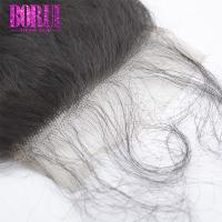 China Deep Wave 4x4 Lace Closure Free Part With Baby Hair In Transparent Brazlian for sale