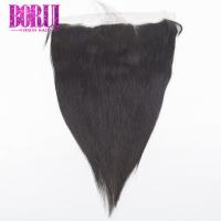 China Peruvian Straight Human Hair Lace Frontal Closure 13*4 150% Destiny 10A for sale
