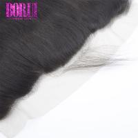 China Peruvian Straight Human Hair Lace Frontal Closure 13*4 150% Destiny 10A for sale
