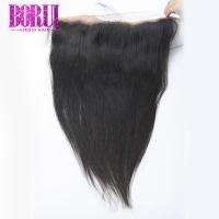 China Peruvian Straight Human Hair Lace Frontal Closure 13*4 150% Destiny 10A for sale
