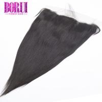 China Peruvian Straight Human Hair Lace Frontal Closure 13*4 150% Destiny 10A for sale