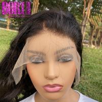 China 13x6 Loose Wave Human Hair 180% Density Swiss Lace Frontal Wigs for sale