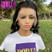 China 13x6 Loose Wave Human Hair 180% Density Swiss Lace Frontal Wigs for sale
