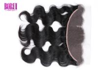 China 13*4 Brazilian Human Hair Natural Black Original HD Lace Frontal Body Wave for sale