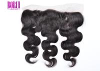China 13*4 Brazilian Human Hair Natural Black Original HD Lace Frontal Body Wave for sale