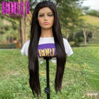 China 100% Virgin Brazilian Straight Wave 12a Human Hair Lace Frontal Wigs for sale