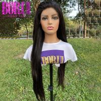 China 100% Virgin Brazilian Straight Wave 12a Human Hair Lace Frontal Wigs for sale