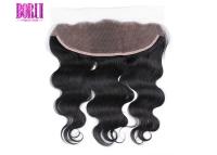 China Pre Plucked Human Hair Lace Frontal Cuticle Aligned Body Wave 13x4 Lace Frontal for sale