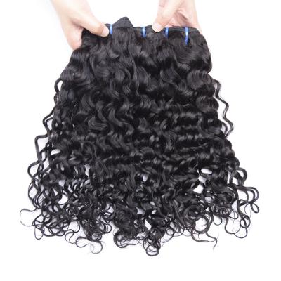 China Water Wave Human Hair Weave 8-26 Inch Extension Remy Curly 1/3/4 PCS Hair Bundle for sale