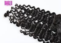 China Deep Wave Human Hair Lace Closure 4*4 Light Brown No Tangling No Shedding for sale