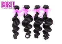 China Unprocessed Malaysian Hair With Closure , 12a Malaysian Loose Wave Bundles for sale