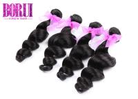 China Unprocessed Malaysian Hair With Closure , 12a Malaysian Loose Wave Bundles for sale