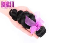 China Unprocessed Malaysian Hair With Closure , 12a Malaysian Loose Wave Bundles for sale