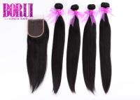 China Straight Bundles Malaysian Human Hair All Length Available With Closure for sale