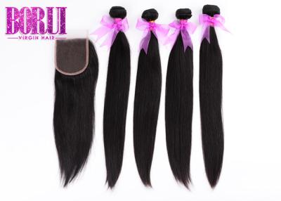 China Straight Bundles Malaysian Human Hair All Length Available With Closure for sale