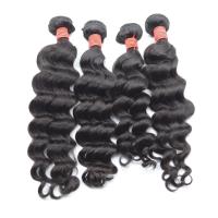 China Narural Color Human Virgin Hair Weave , 10A Grade Loose Wave Weave Human Hair for sale