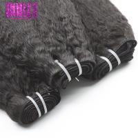 China Kinky Straight Brazilian Hair Weave 100 Virgin Machine Double Weft Soft for sale
