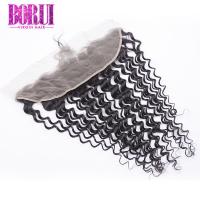 China Kinky Curly Peruvian Human Hair Lace Frontal 13x4 With Baby Hair Fashion for sale