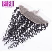 China Kinky Curly Peruvian Human Hair Lace Frontal 13x4 With Baby Hair Fashion for sale