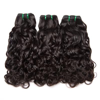 China Water Wave Human Hair Weave Extension Malaysian Virgin Curly Customized Style for sale