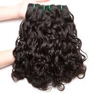 China Water Wave Human Hair Weave Extension Malaysian Virgin Curly Customized Style for sale