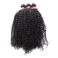 China Soft Cuticle Aligned Hair Kinky Curly Machine Double Weft Can Be Dye And Bleach for sale