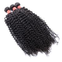 China Soft Cuticle Aligned Hair Kinky Curly Machine Double Weft Can Be Dye And Bleach for sale