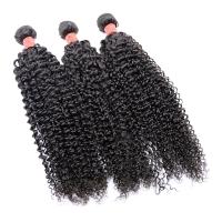 China Soft Cuticle Aligned Hair Kinky Curly Machine Double Weft Can Be Dye And Bleach for sale
