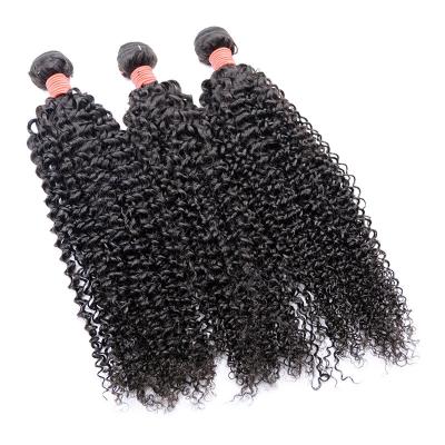 China Soft Cuticle Aligned Hair Kinky Curly Machine Double Weft Can Be Dye And Bleach for sale