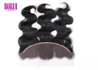China Brazilian Virgin Human Hair Lace Frontal 13x4 Pre Plucked Hairline With Baby Hair Body Wave for sale