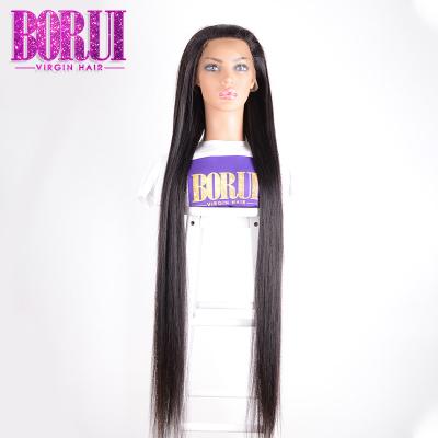 China Wholesale Cheap Price 10a Unprocessed Brazil Straight  Human Hair Lace Frontal wigs for sale