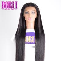 China Wholesale Cheap Price 10a Unprocessed Brazil Straight  Human Hair Lace Frontal wigs for sale