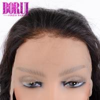 China Custom Unprocessed Cuticle Aligned Virgin Hair , Transparent Loose Wave Lace Wig for sale