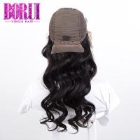 China Custom Unprocessed Cuticle Aligned Virgin Hair , Transparent Loose Wave Lace Wig for sale