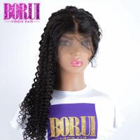China Natural Color Curly Lace Front Wig, 13*6 Deep Parting Human Hair Wigs for sale