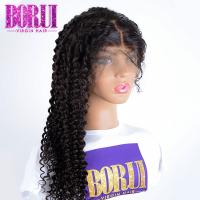 China Natural Color Curly Lace Front Wig, 13*6 Deep Parting Human Hair Wigs for sale