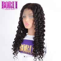 China Deep Wave Human Hair Lace Front Wigs Brazilian With Baby Hair Swiss Lace for sale