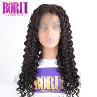 China Deep Wave Human Hair Lace Front Wigs Brazilian With Baby Hair Swiss Lace for sale