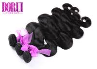 China Cutile Aglied Malaysian Hair Bundles With Lace Closure , Malaysian Virgin Hair for sale