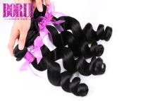 China Long Lasting Malaysian Loose Wave Hair Optional Texture No Shedding Unprocessed for sale
