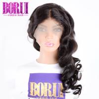 China 100% Virgin Brazilian Human Hair Lace Front Wigs 180% Density Loose Wave for sale